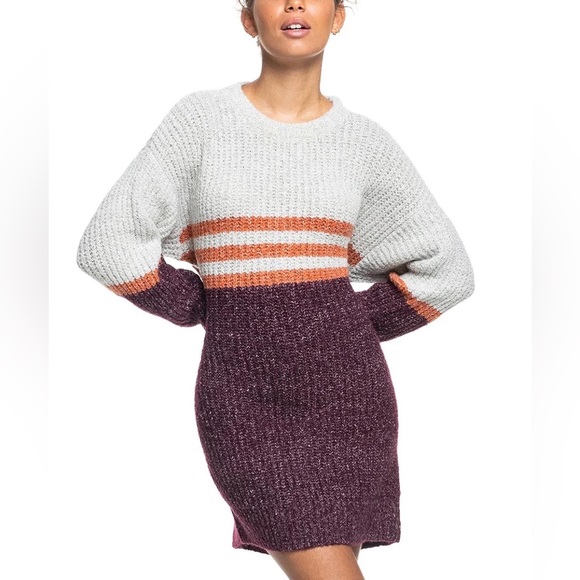 Roxy | Sweaters | Roxy Womens Milky Cloud Dress Fig Sweater New | Poshmark